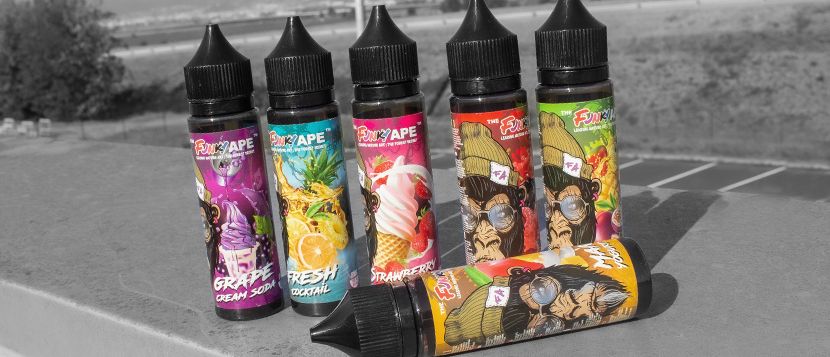 E liquide Grape Cream Soda 50 ml Funky Ape Nicotine 0mg