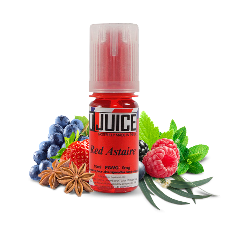 E-liquide Red Astaire T-Juice en 10 ml, e-liquide Red Astaire fruits ...