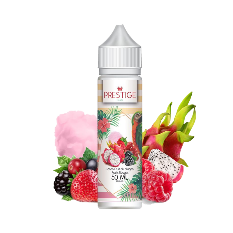 E Liquide 50 ml Coton Fruit du dragon Fruits rouges Prestige